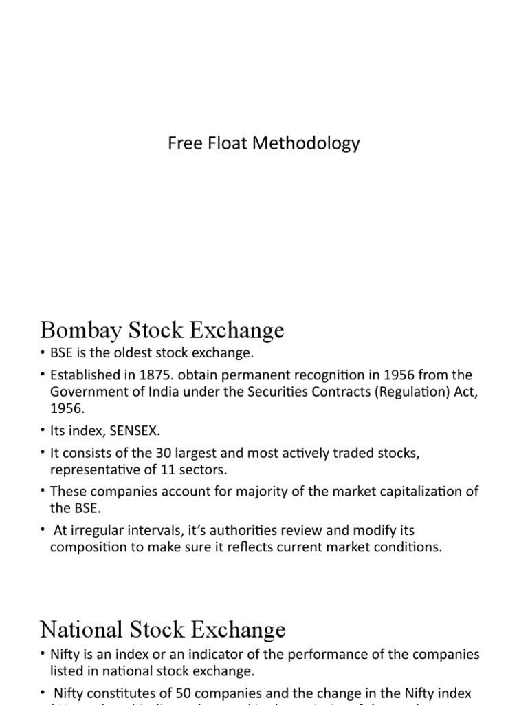 Free Float Market Capitalization Explained | PDF | Stock Market Index ...