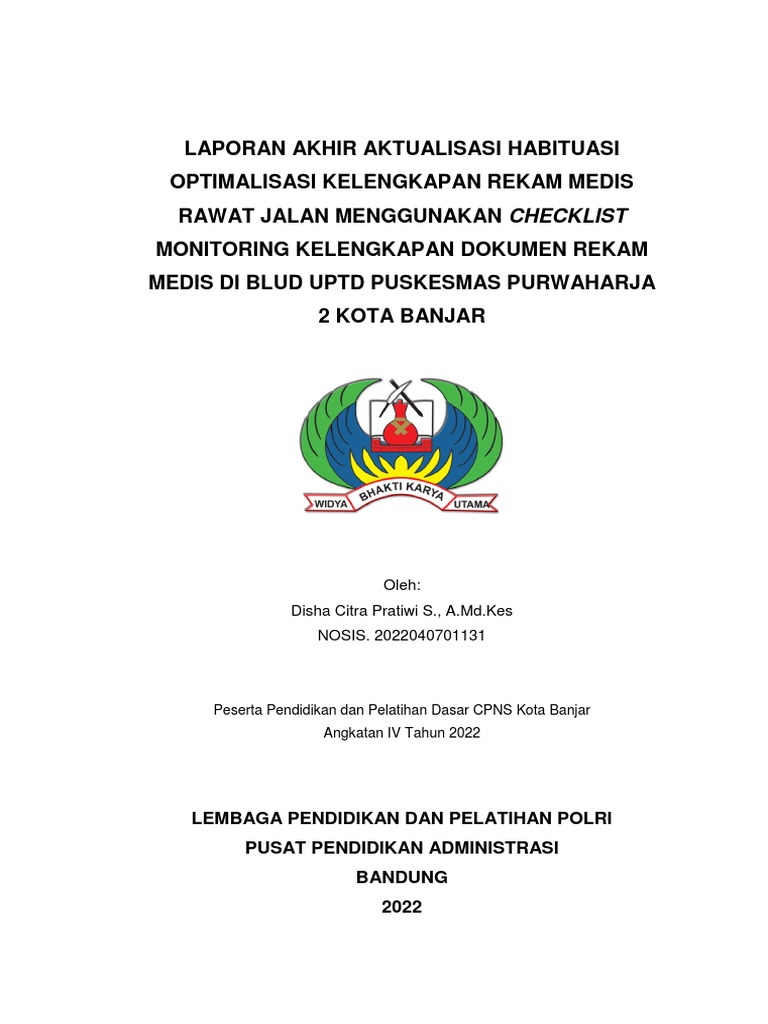 Contoh Laporan Akhir Aktualisasi | PDF | Karier & Perkembangan | Bisnis
