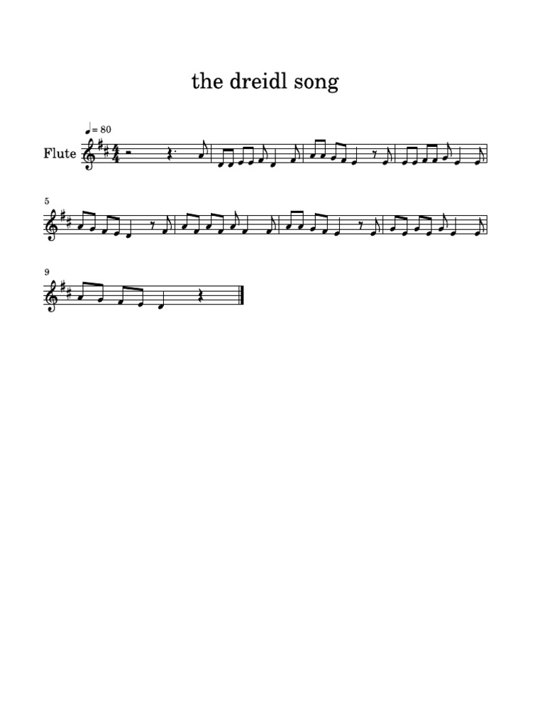 The Dreidel Song | PDF