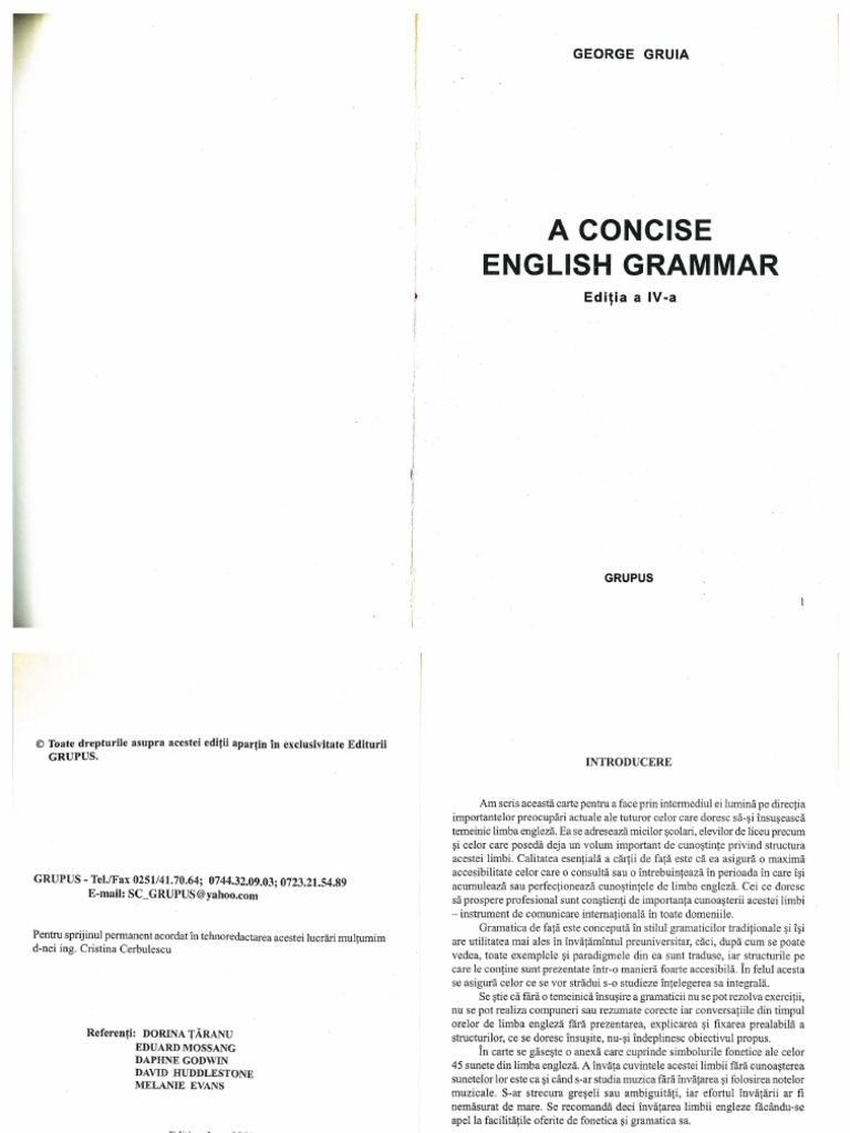 A Concise English Grammar | PDF