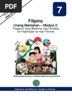 DLL Matatag - Filipino 7 q1 w1 | PDF