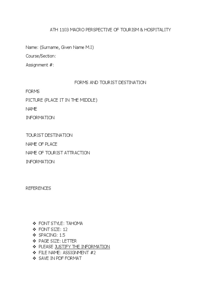 Assignment Format 1 Pdf Language Arts And Discipline Art 2077