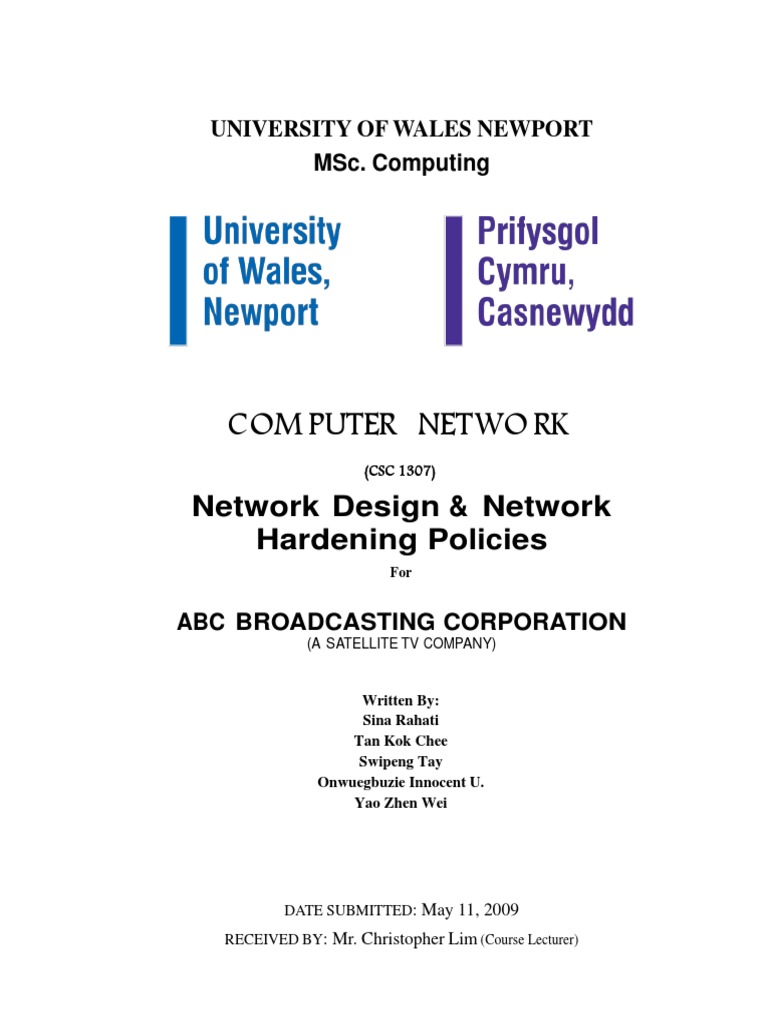 Network Design and Network Hardening Pol | PDF | Computer Network ...