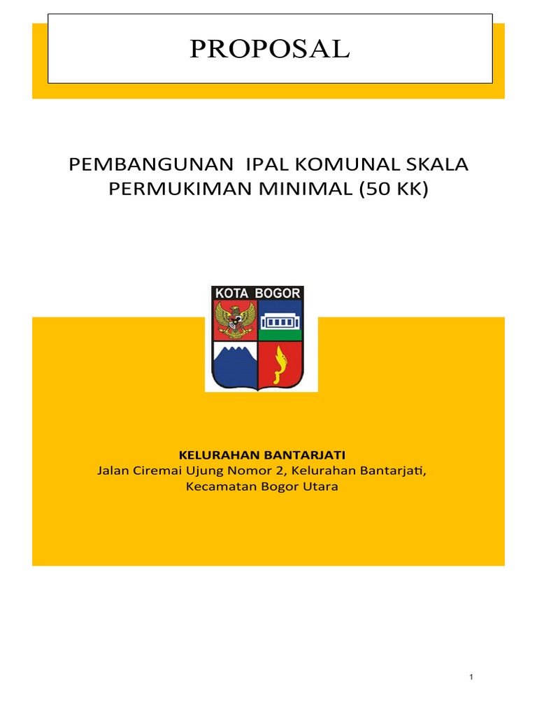 Format Pembangunan IPAL Skala Permukiman (50 KK) | PDF