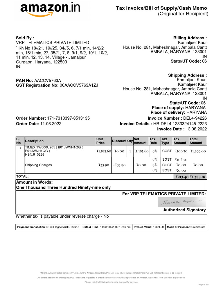 Invoice | PDF | Invoice | Payments