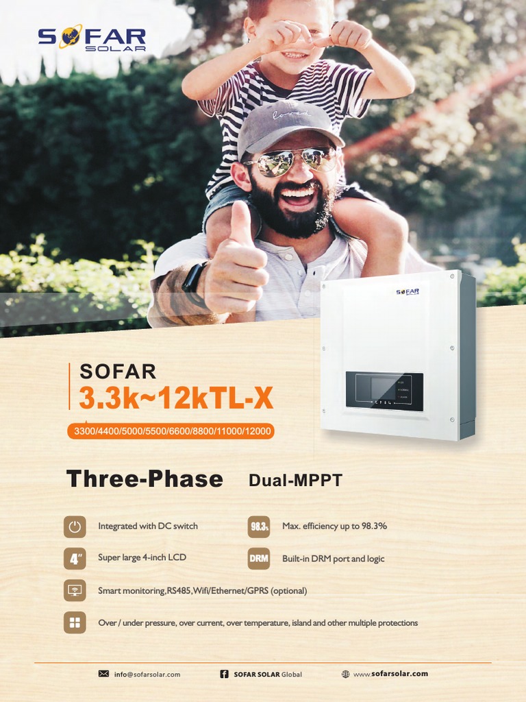 Kataloški Podaci Sofar Solar KTL-X | PDF | Power (Physics) | Power Engineering