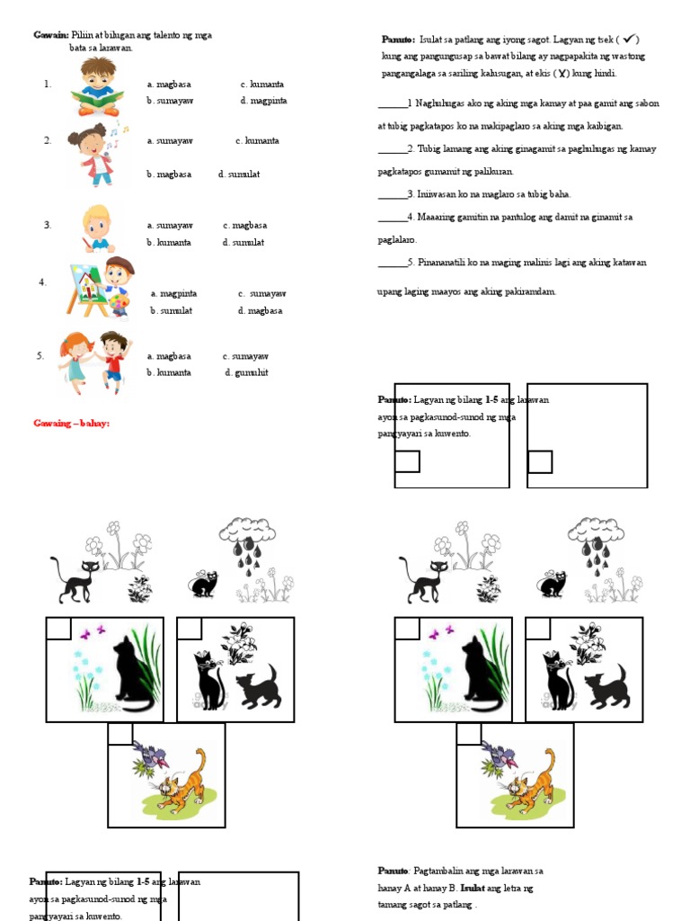 GRADE 1ACTIVITIES-Q1_W3 | PDF