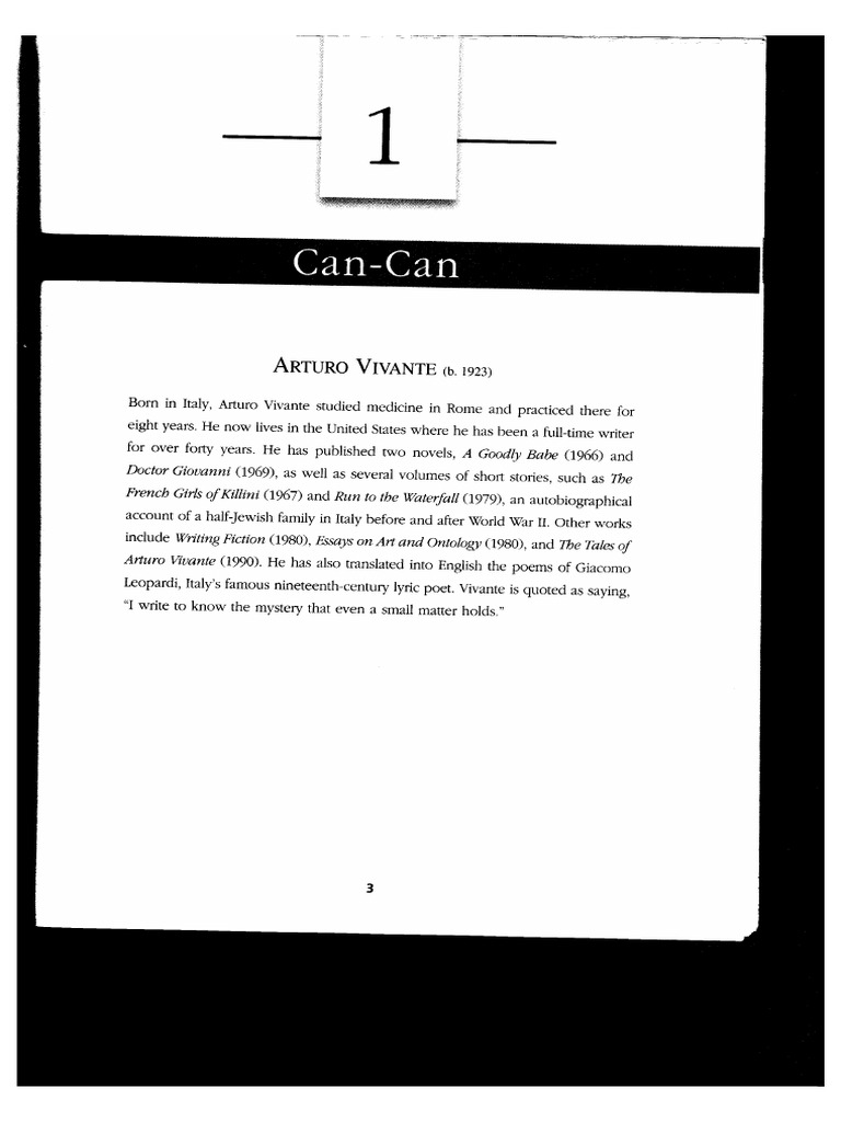 World of Fiction (Can-Can) | PDF