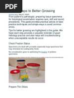 Tissue Handling and Grossing | PDF | Histopathology | Biopsy