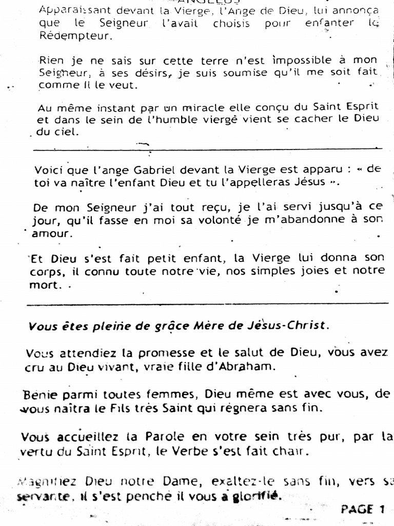Petit Livret de Chant DA - 1 | PDF
