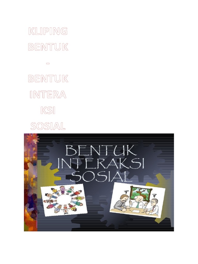 Bentuk2 Interaksi Sosial | PDF