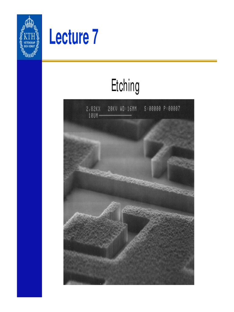 Etching Pdf Sputtering Electrical Engineering