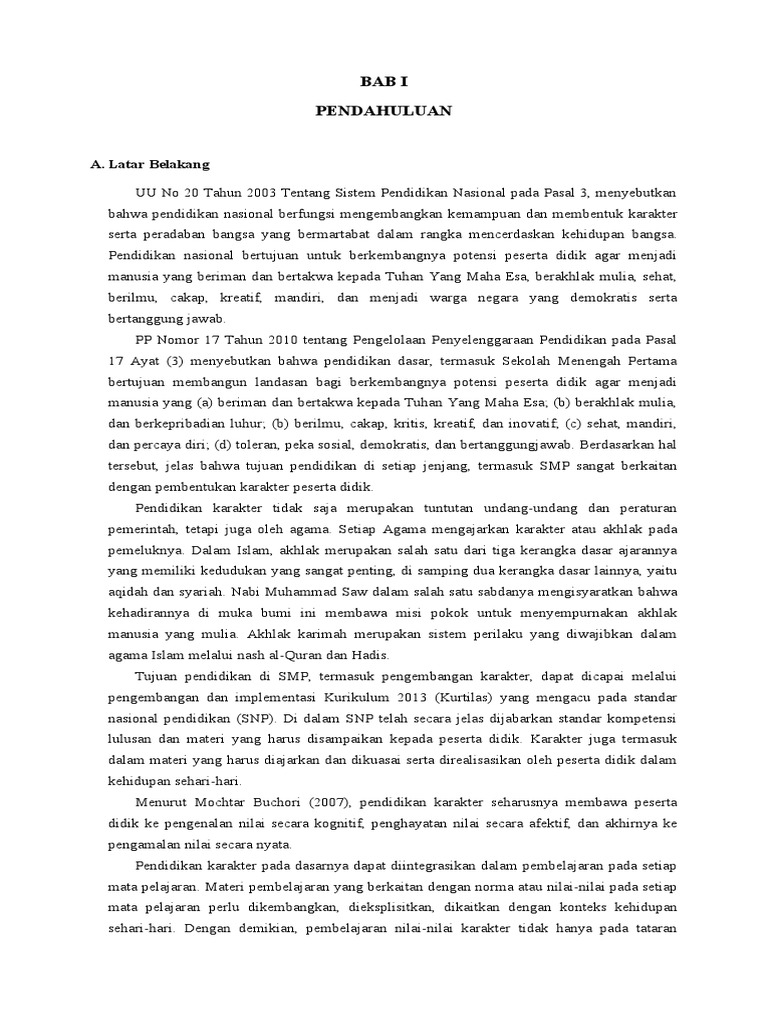 Program - Pendidikan - Karakter - SMP 2 | PDF