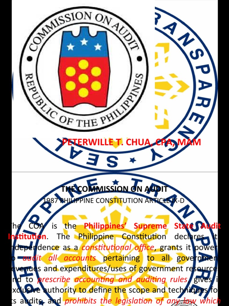 COA Overview | PDF | Audit | Financial Audit