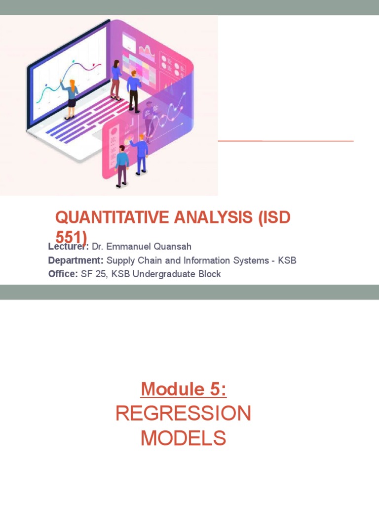 Module 5 Regression Models Pdf Regression Analysis Linear Regression
