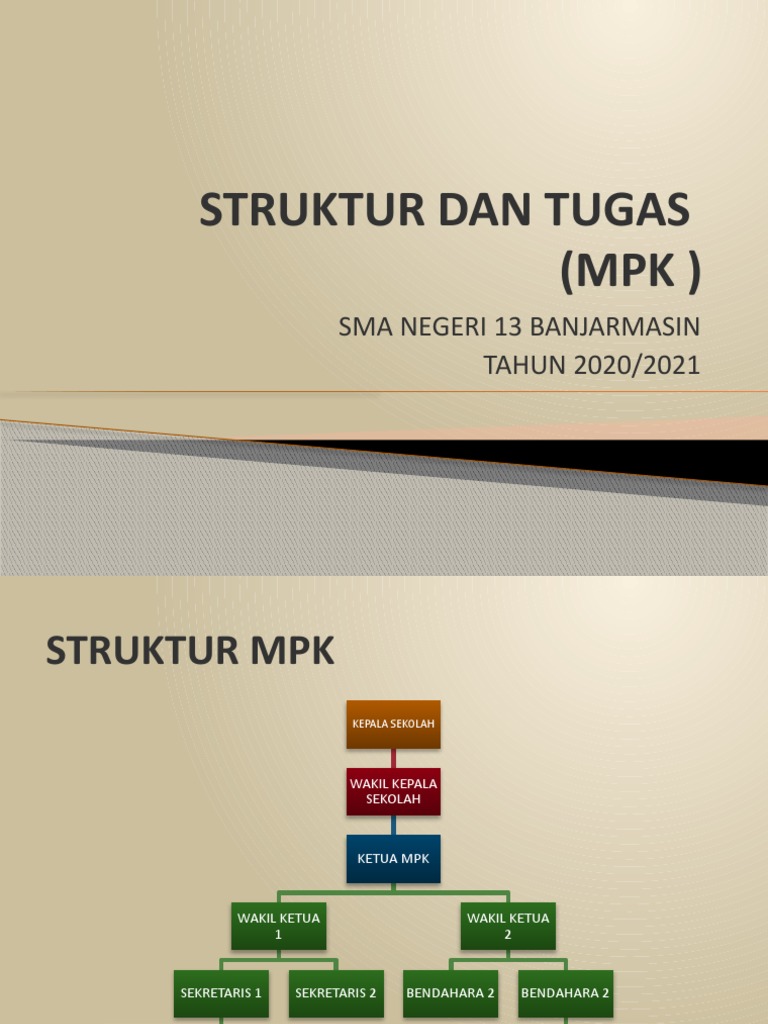 Struktur Dan Tugas (MPK) | PDF | Karier & Perkembangan