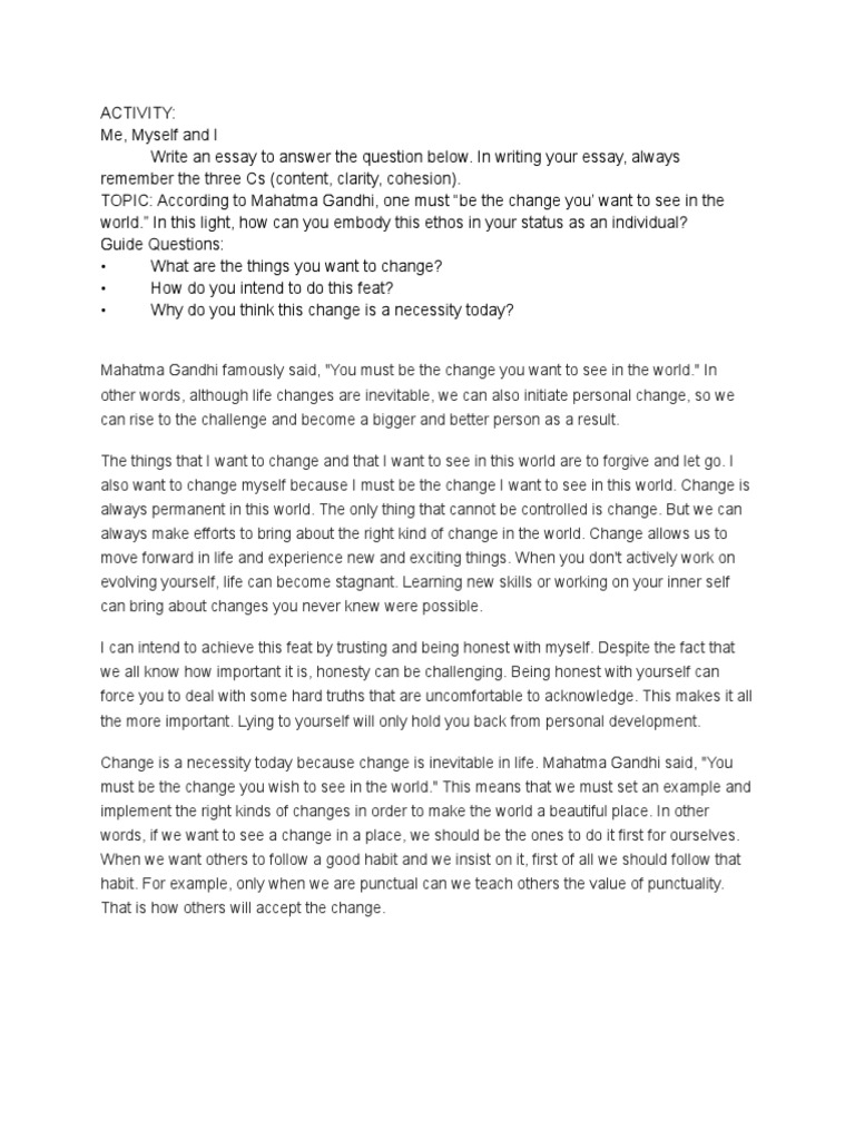 Embracing Personal Change for Impact | PDF