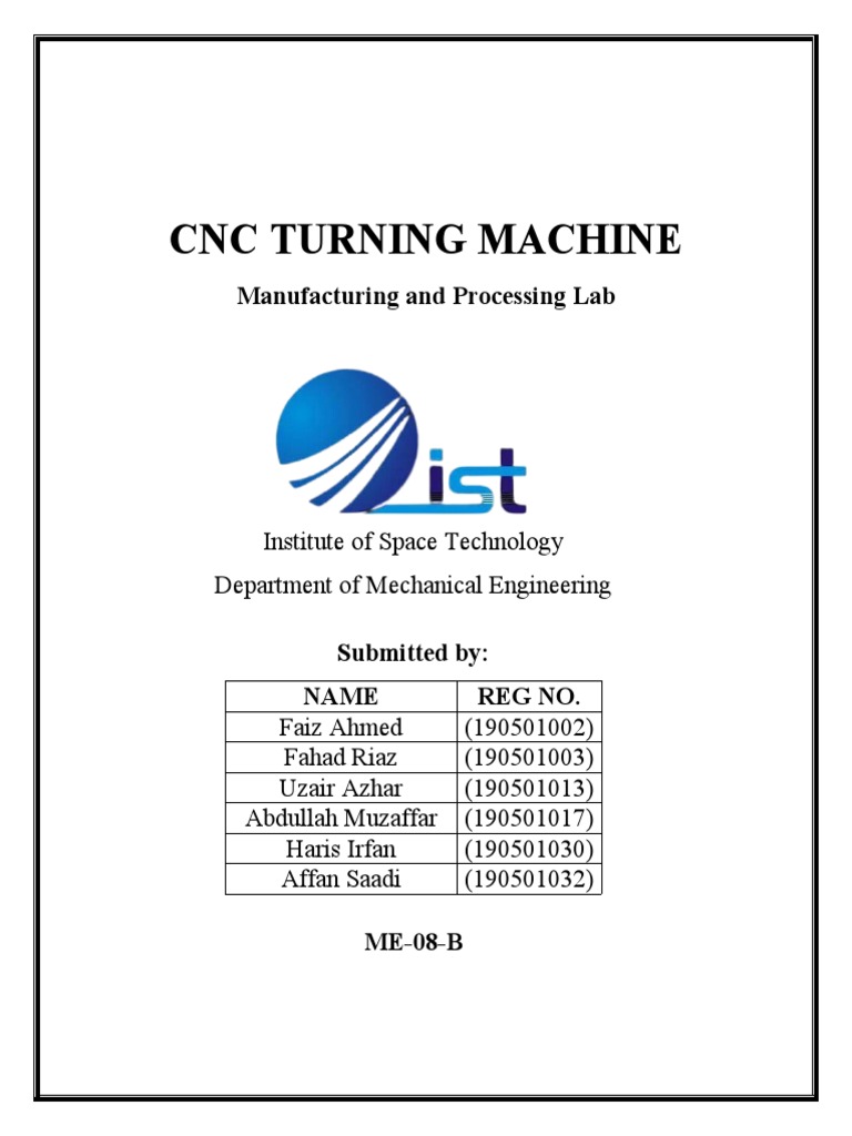 Cnc Turning Machine Pdf Numerical Control Metalworking