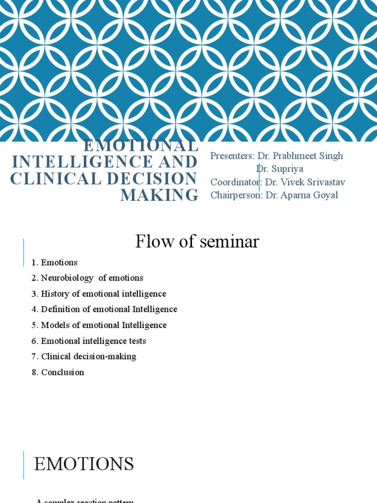 Emotional Intelligence and Clinical Decision Making | PDF | Emotional Intelligence | Emotions
