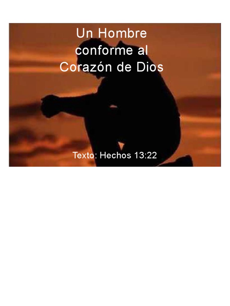 Un Hombre Conforme Al Corazon de Dios | PDF | Gracia divina | Pecado