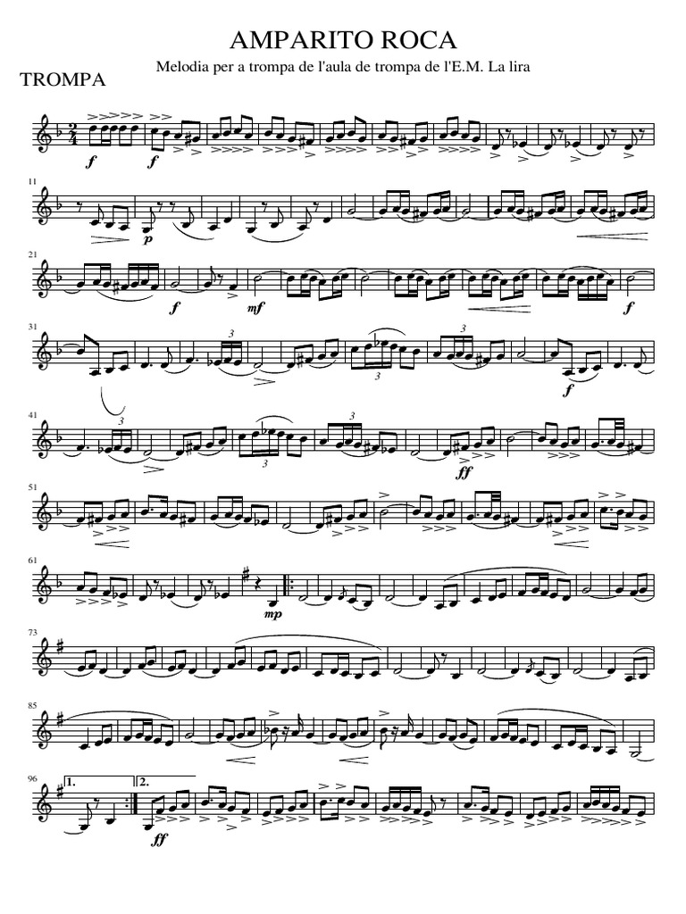 Amparito - Roca Trompa | PDF