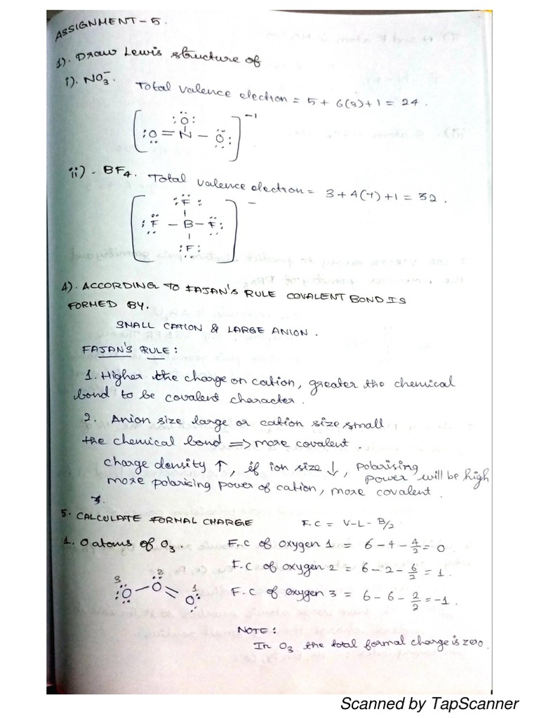 Chemistry Tutorial 5 | PDF