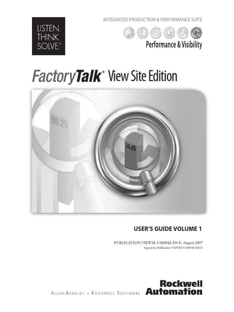 FactoryTalk View SE Users Guide Volume 1 | PDF | Microsoft Windows ...