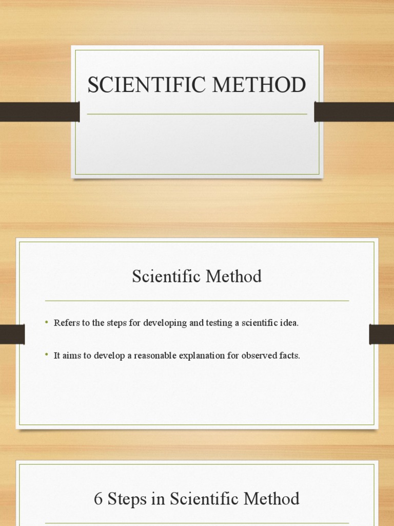 Scientific Method | PDF