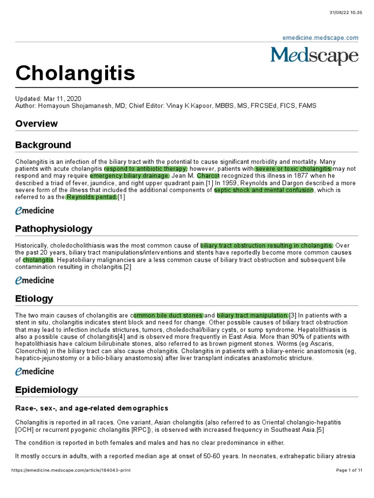 Cholangitis | PDF | Beta Lactamase | Medicine