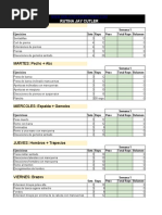 Rutina de Entrenamiento de Cbum | PDF | Ejercicio físico ...