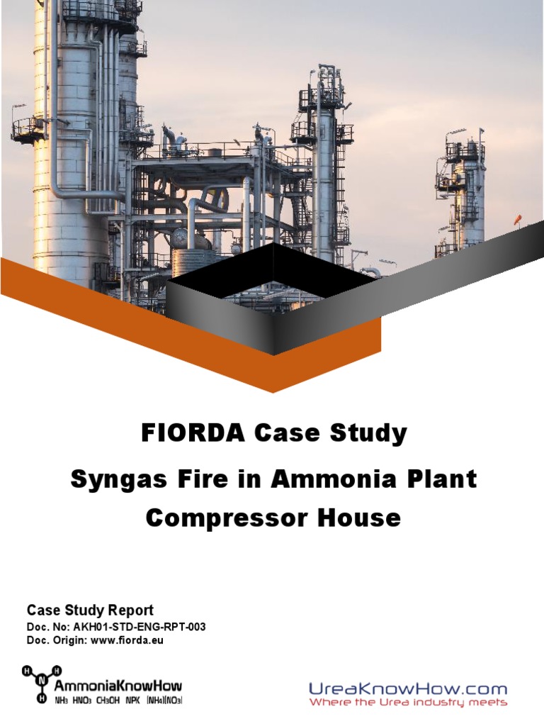 Syngas Fire in Ammonia Plant Compressor House | PDF