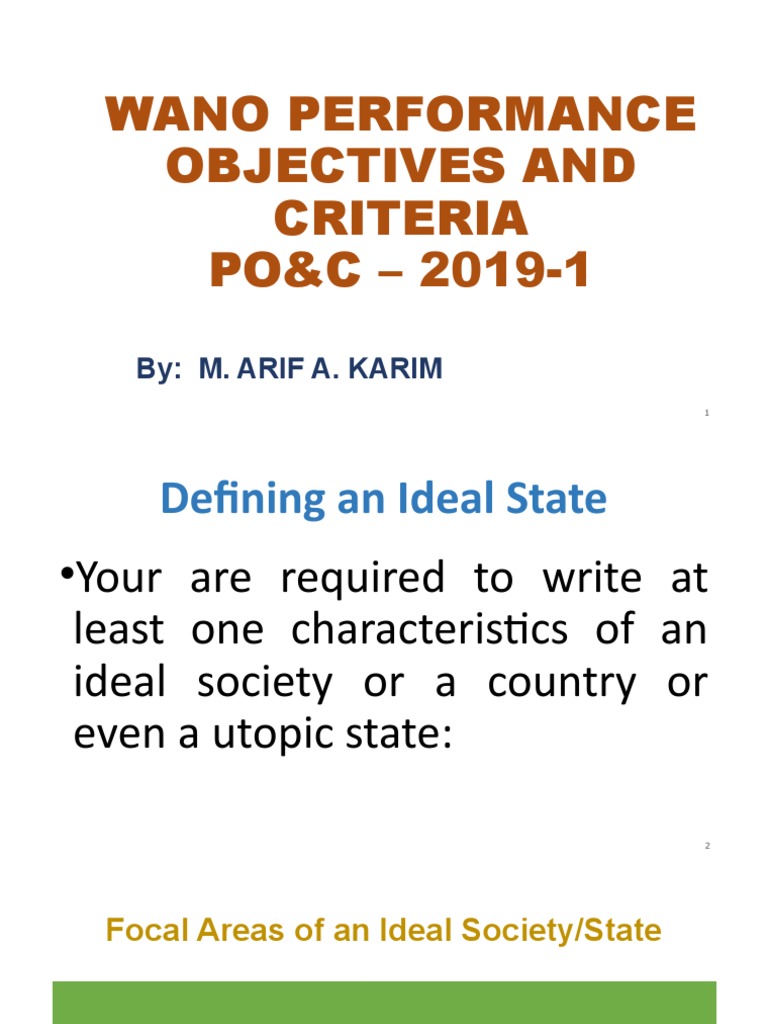 WANO Performance Objectives 2019-1 | PDF | Social Equality | Freedom Of ...