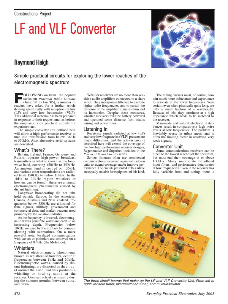 LF and VLF Converter | PDF | Inductor | Antenna (Radio)