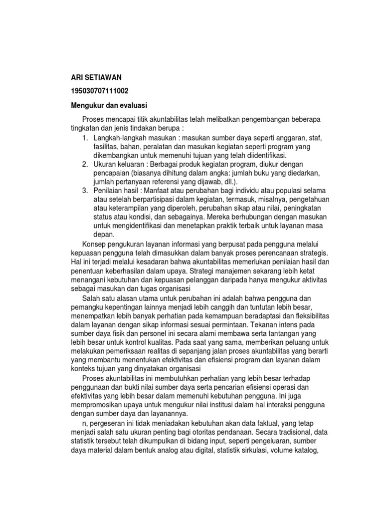 Ari Setiawan - 195030707111002 - Uas Desain Dan Manajemen | PDF