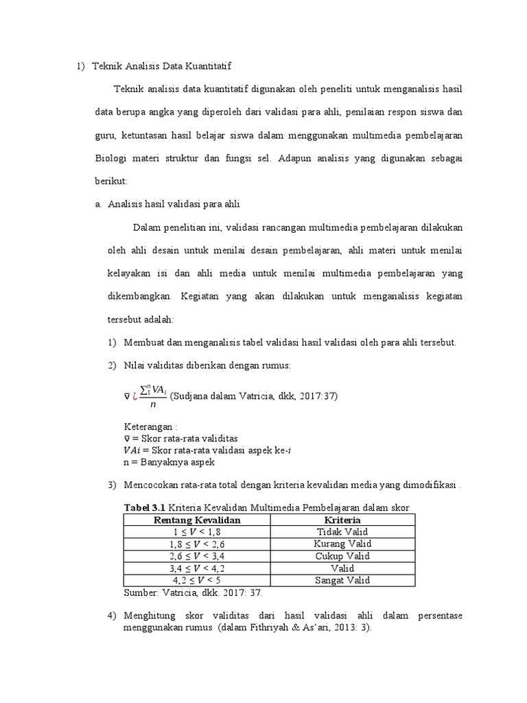 Teknik Analisis Data Kuantitatif | PDF