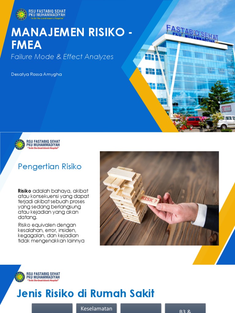 Manajemen Risiko FMEA di RS | PDF