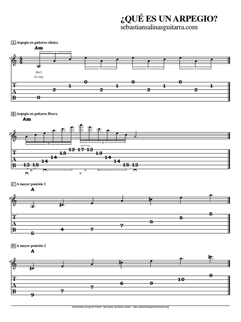 Qué Es Un Arpegio (Sebastián Salinas) | PDF