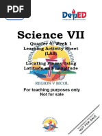 Science 7 Quarter 4 Module 1 | PDF | Latitude | Equator