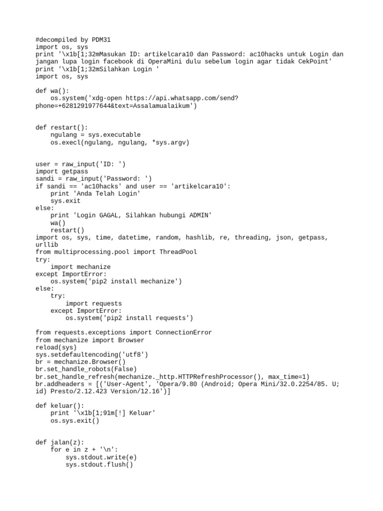 Hackfb Py | PDF | Computer Data | Computer Science