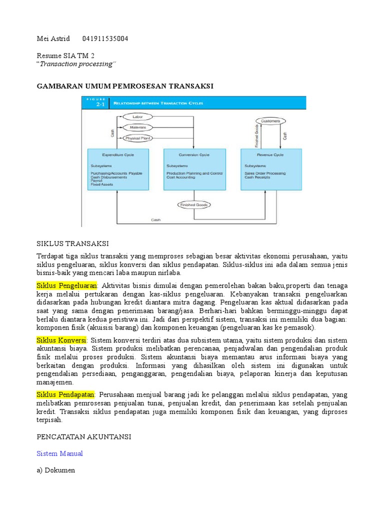 Transaction Processing | PDF