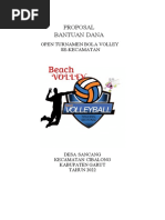 Contoh Proposal Turnamen Bola Volly Lengkap | PDF | Olahraga & Rekreasi