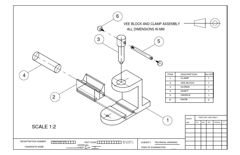 EXPLODED ISOMETRIC OF VEE BLOCK AND CLAMP ASSEMBLY-Model | PDF