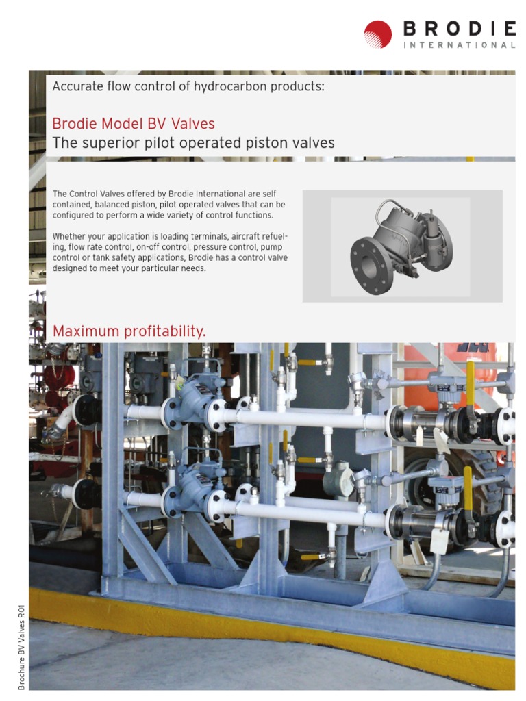 Brodie BV Control Valves Overview | PDF | Valve | Energy Technology