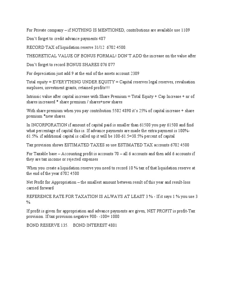 Exam Notes | PDF | Finance & Money Management