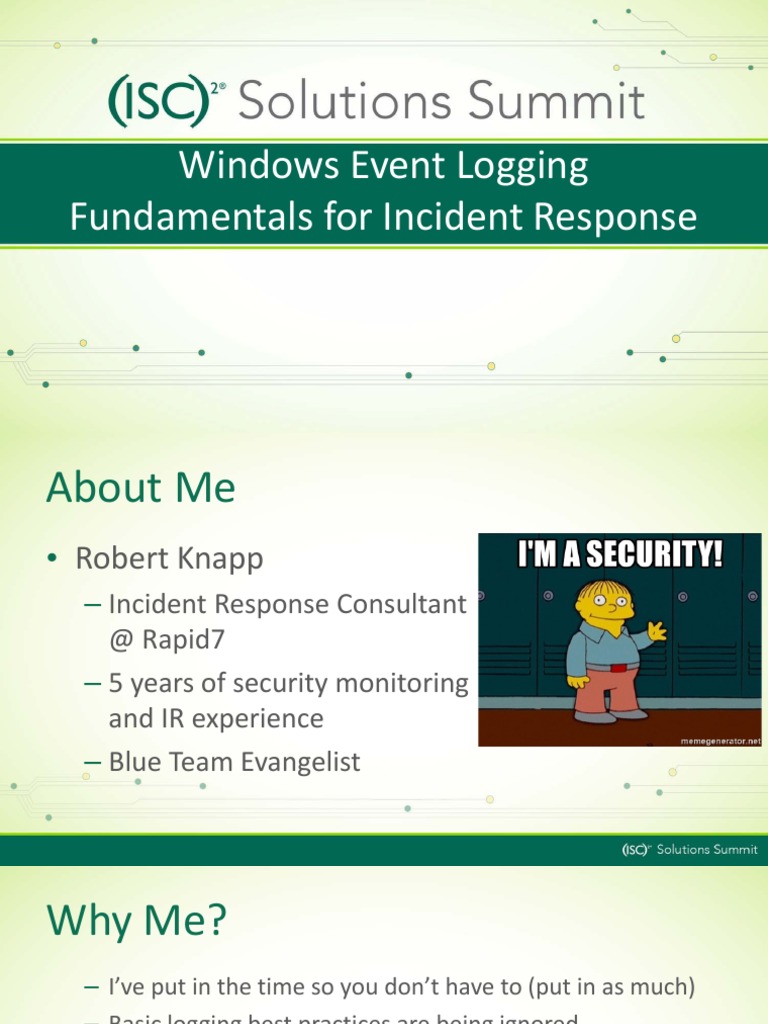 Leveraging Windows Event Logs for Effective Incident Response | PDF | Login | Windows Registry
