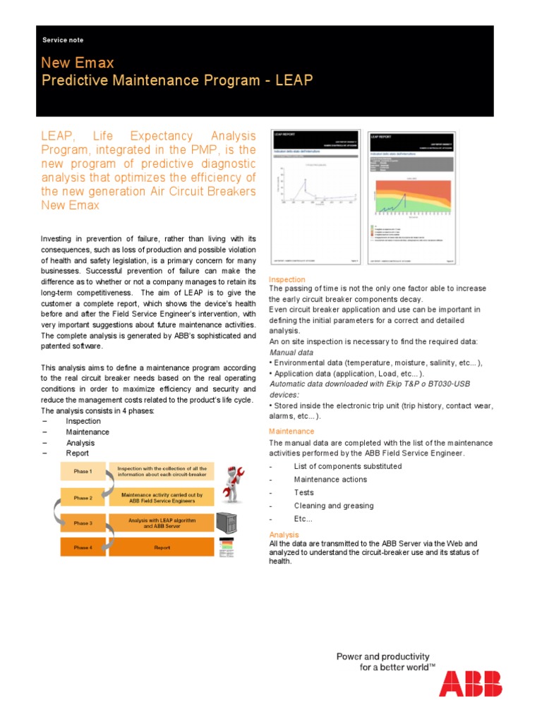 Predictive Maintenance Program - LEAP For New Emax Circuit Breakes ...