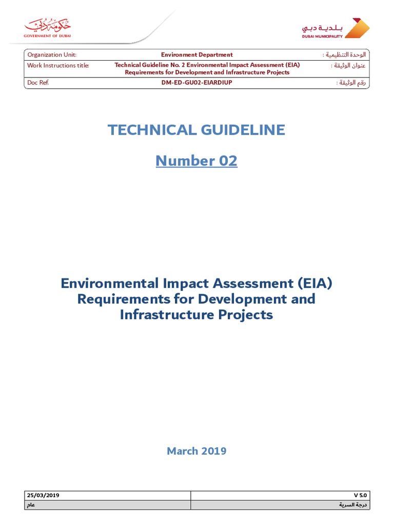 Technical Guideline No. 2 On EIA Requirements For Development & Infrastructure Project - March ...