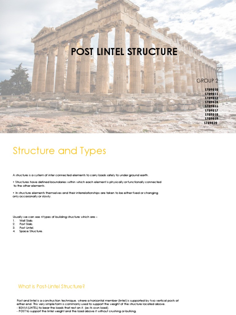 Post Lintel | PDF | Column | Beam (Structure)