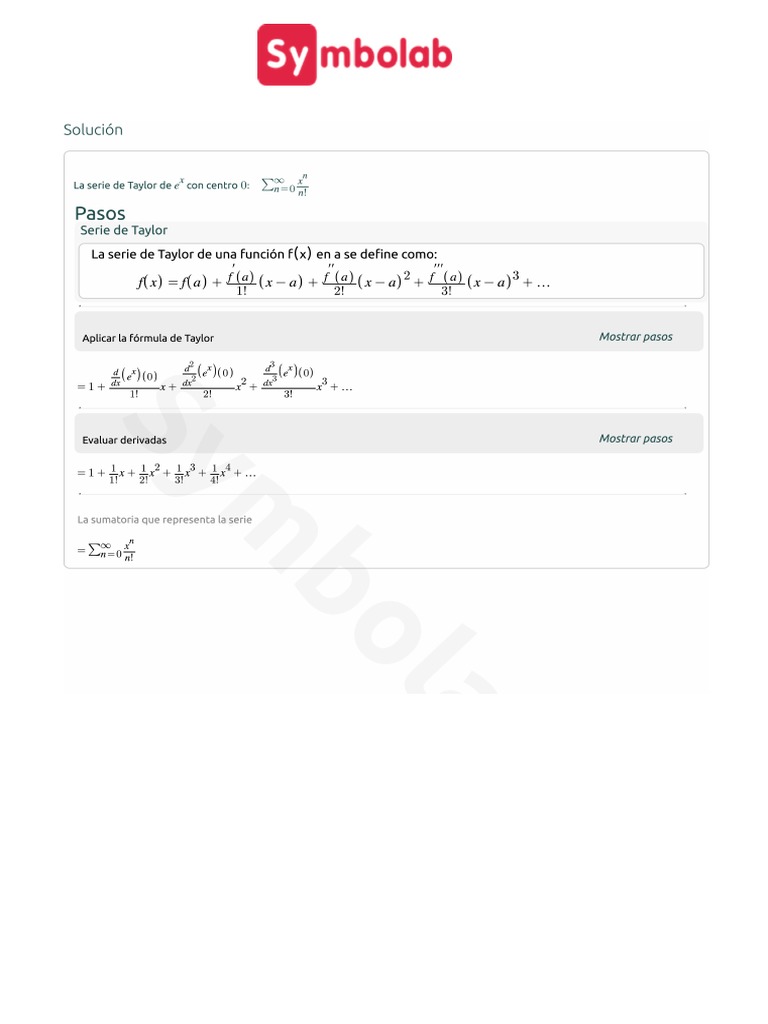 Symbolab - Solutions | PDF