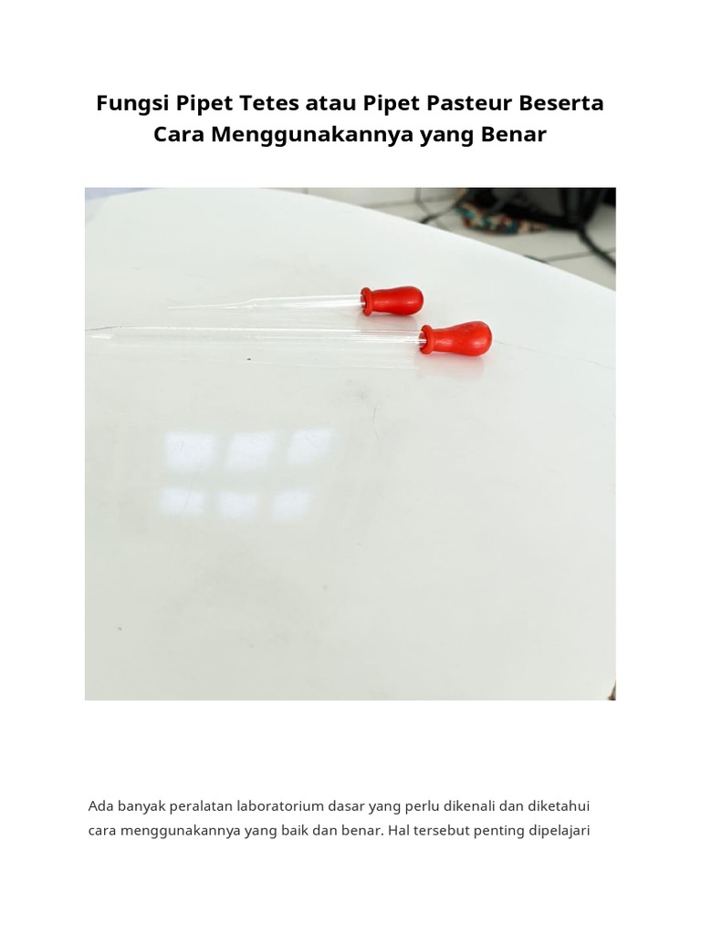 Observasi Pipet | PDF | Griya & Taman | Sains & Matematika